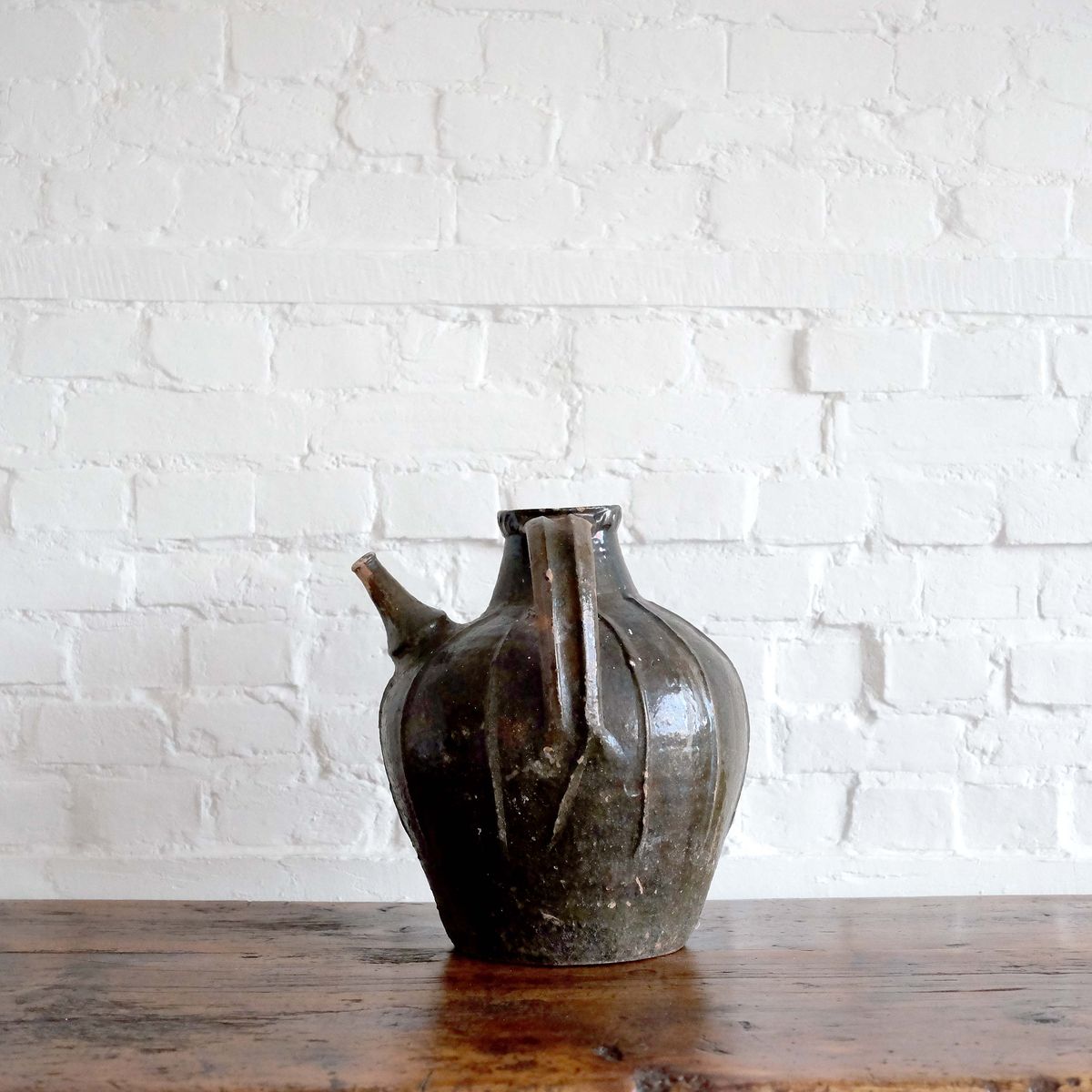 French Walnut Oil Pot › Puckhaber Decorative Antiques › specialists in ...