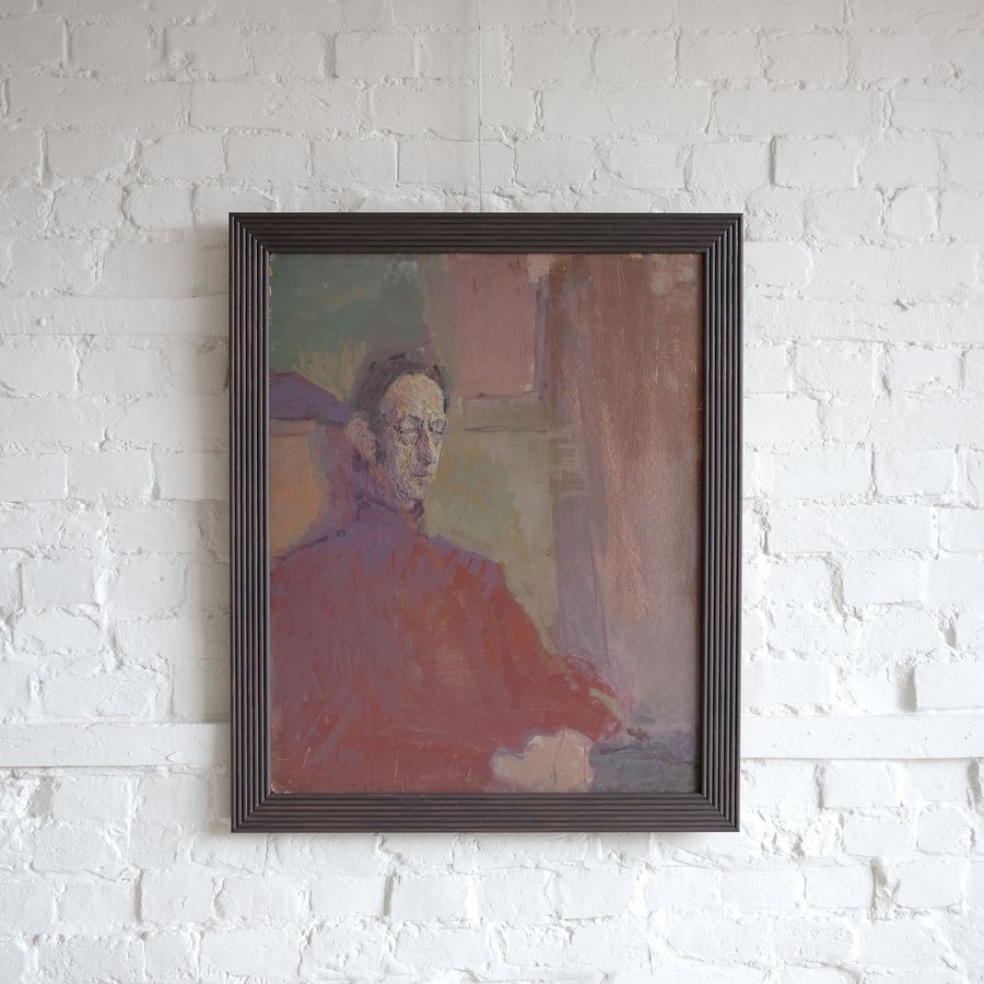 Abstract Portrait on Board › Puckhaber Decorative Antiques ...