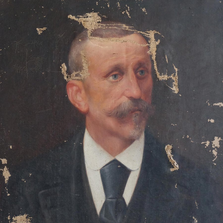 Distressed Naive Portrait › Puckhaber Decorative Antiques › specialists ...