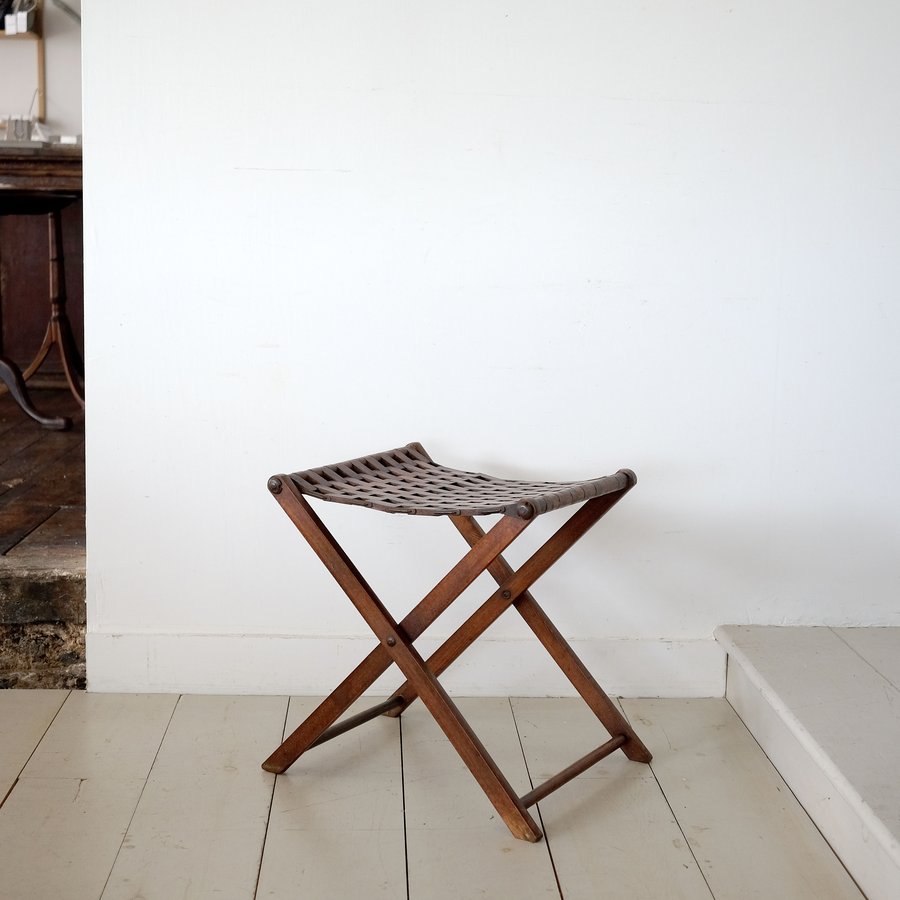 X-Frame Folding Stool › Puckhaber Decorative Antiques › specialists in decorative antiques for ...