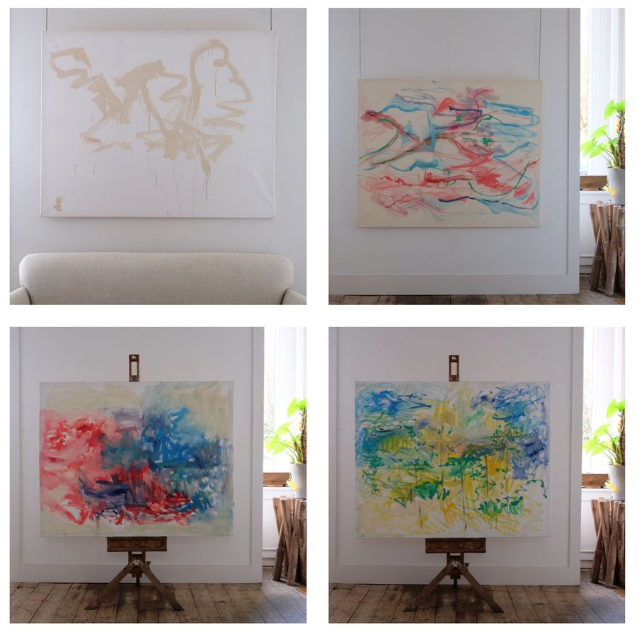 Selection of Large Abstract Compositions - Johnnie Clarke › Puckhaber ...