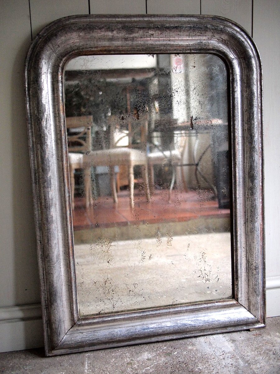 French Antique Silver Mirror › Puckhaber Decorative Antiques ...