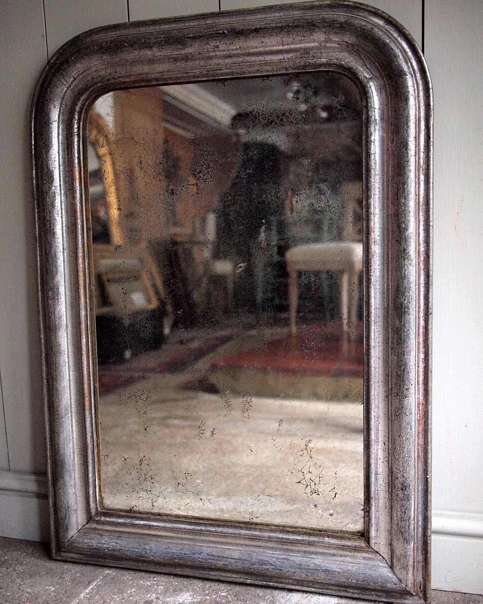 French Antique Silver Mirror › Puckhaber Decorative Antiques ...