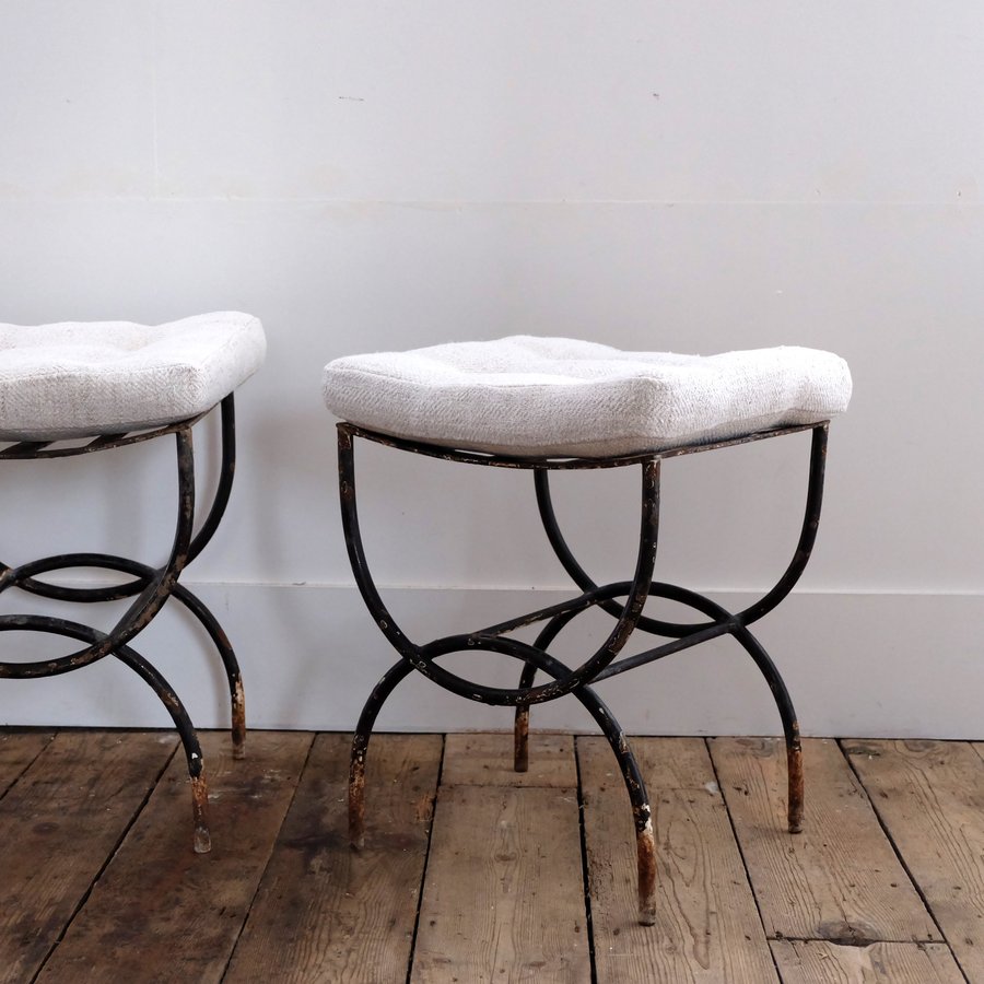 Chic Metal Stools › Puckhaber Decorative Antiques › specialists in ...