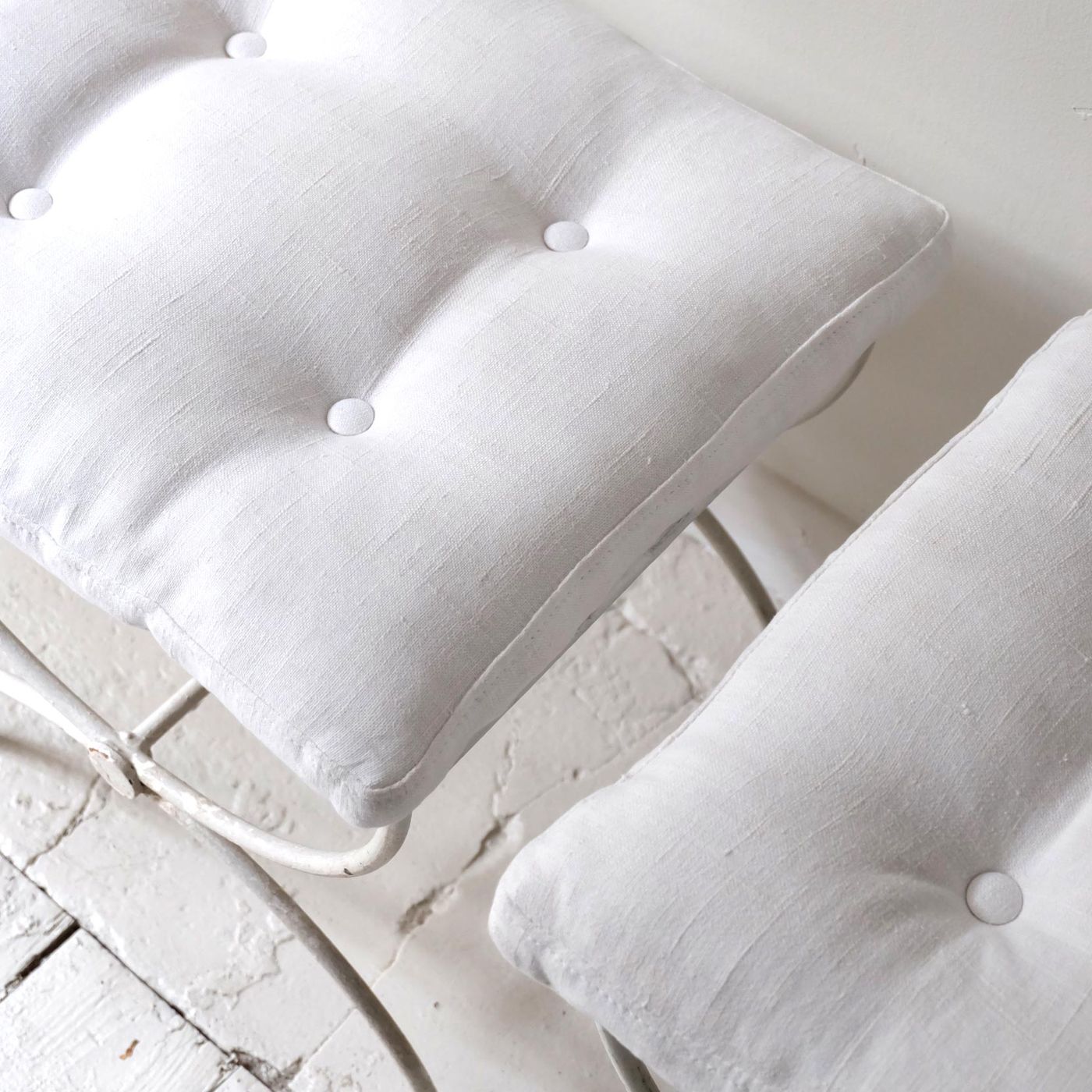 Pair of Metal X-Frame Stools › Puckhaber Decorative Antiques ...