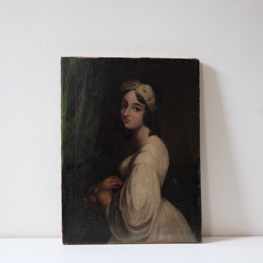 Naive Portrait of a Young Lady › Puckhaber Decorative Antiques ...
