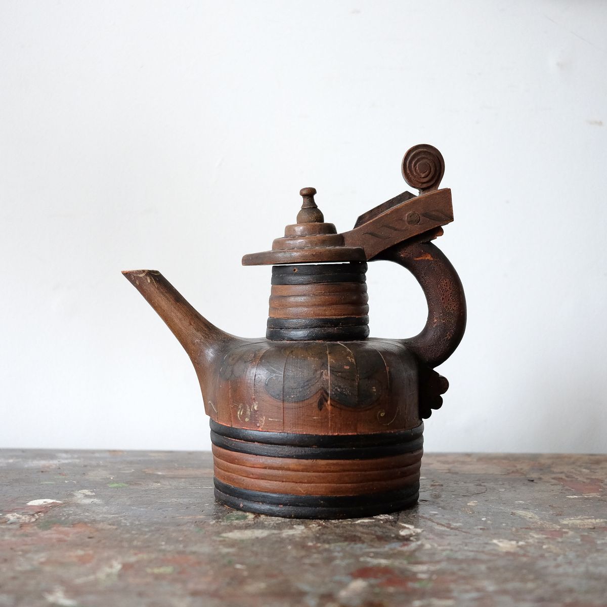 Swedish Folk Art Jug › Puckhaber Decorative Antiques › specialists in ...